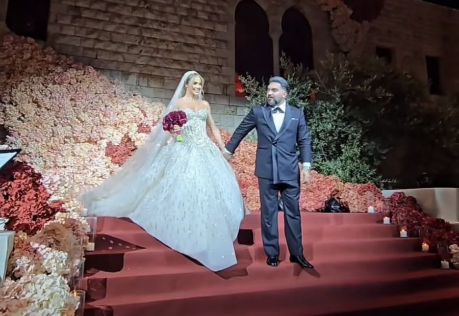 مذيعة mtv تحتفل بزفافها في حفل ضخم (فيديو) - شاشات Shashat